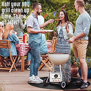 Fire Pit Mat for Under Fire Pit - 48" Fireproof mat, Grill Mats for Outdoor Grill Deck Protector, Grill Mats for Decks, Under Grill Mat, Grill Mats, BBQ Mat for Under BBQ, Patio Mat