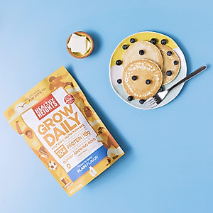 Grow Daily Boys 10+ Shake Mix Bag by Healthy Heights - Protein Powder (Chocolate) - Developed by Pediatricians - High in Protein Nutritional Shake - Contains Key Vitamins & Minerals