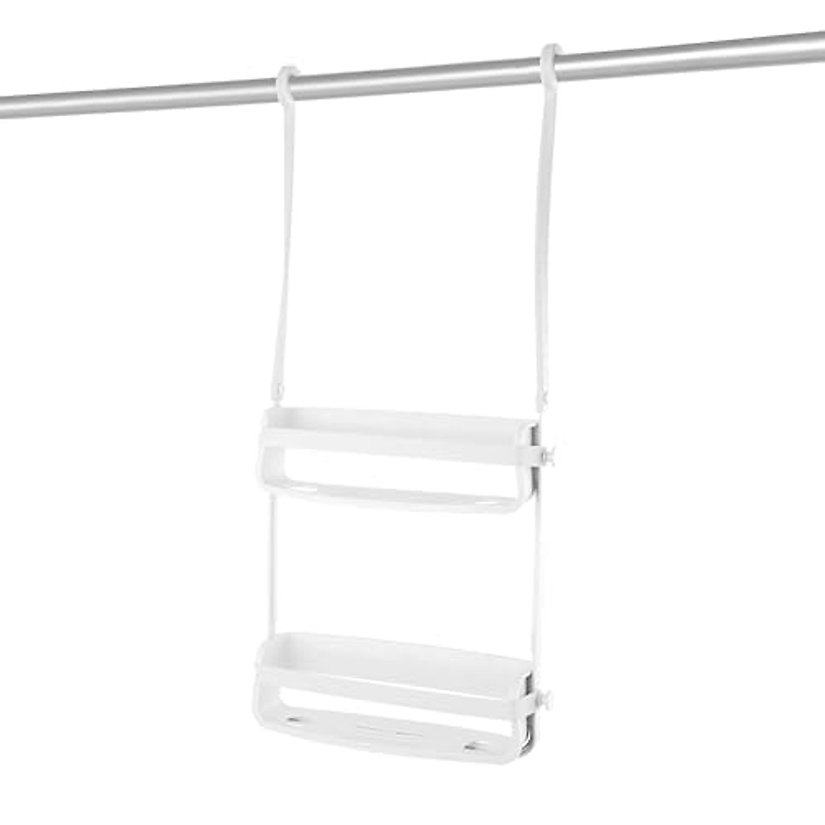 Umbra Flex Hanging Shower Caddy, Bathtub Shelf and Bathroom Organizer, White