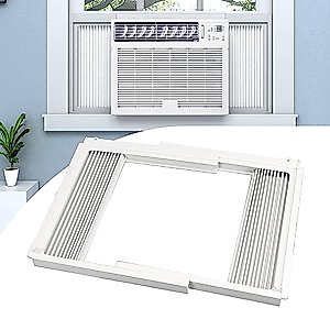 Pearwow Window Air Conditioner Side Panel with Frame,AC Insulation Side Panels Curtain Kit,Fits for Most 10000BTU Window AC Units