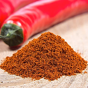 The Spice Lab Organic Cayenne Pepper Powder - Gluten Free Ground Cayenne Pepper for Mexican and Indian Cooking - 1.7 oz French Jar - Organic Kosher, Non GMO & Keto Friendly Salmon Seasoning
