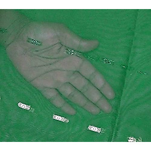 Peegli Indian Vintage Green Cloth Georgette DIY Fabric Traditional Dress Material Woven Textile