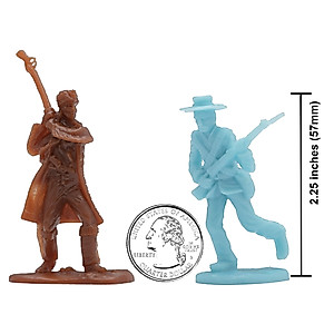 BMC The Alamo Plastic Army Men - Texas vs. Mexico 37pc Soldier Figures