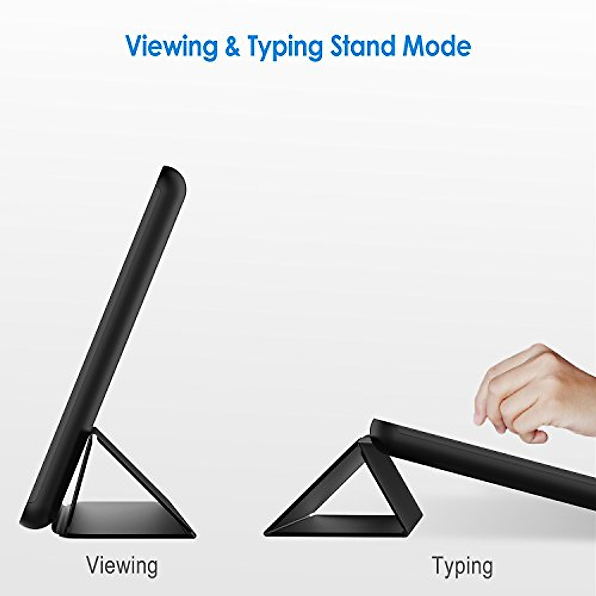 JETech Case for Amazon Fire HD 8 Tablet (8th / 7th / 6th Generation - 2018, 2017 and 2016 Release) Smart Cover with Auto Sleep/Wake (Black)