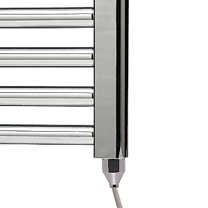 Valdern ELECTRIC HEATING ELEMENT for Heated Bathroom Towel Rails/Towel Radiators/Towel Warmers (150W/200W/250W/300W/400W/600W) (400W), Chrome
