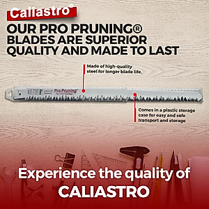 Caliastro 12-Inch Wood Pruning Saw Blades for Reciprocating/Sawzall Saws - 5 Pack