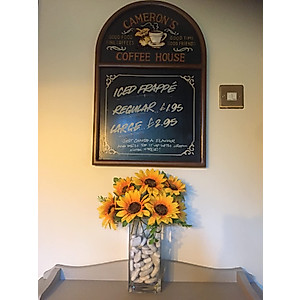 Decpro Artificial Sunflowers Bouquet, 18.9 Inches Realistic Silk Sunflowers for Home Hotel Office Wedding Party Garden Decoration, Floral Arrangement, Centerpieces