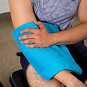 Cure Choice Heating Pad for Back Pain Relief, 12"x24" Large Electric Heating Pad for Shoulder/Neck/Knee/Leg Cramps, Adjustable Heat Settings, 2H Auto Shut Off, Moist Dry Heat Therapy, Washable (Blue)