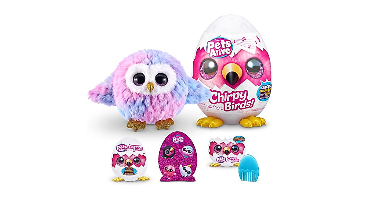 Pets Alive Chirpy Bird by ZURU – Interactive Talking Bird Toy