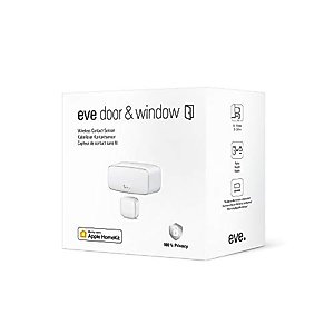 Eve Door & Window - Apple HomeKit Smart Home Wireless Contact Sensor for Windows & Doors, Automatically Trigger Accessories & Scenes, App Notifications
