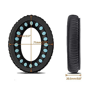 Professional Replacement Earpads Cushions for Bose QuietComfort 35 (QC35) & Quiet Comfort 35 II (QC35 ii) Headphones, Ear Pads with Softer Leather, Noise Isolation Foam, Added Thickness (Black)