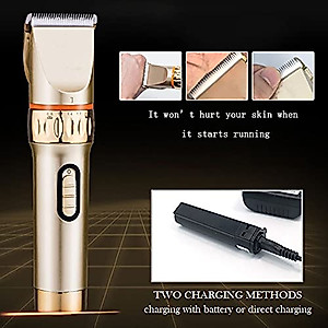 Rechargeable Electric Clippers, Strong Power, Fine Adjustment of The First Five Gears, Large-Capacity Lithium Battery, No Damage to Pets' Skin,01