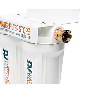 RVWaterFilterStore Essential Jumbo High Flow RV, Camper, Tiny House, Van Conversion Water Filtration System Made in USA + Warranty