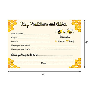Bee Baby Predictions and Advice Cards - 24 count