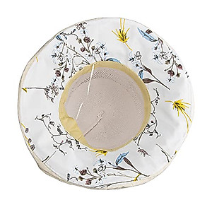 Women's Mesh Sun Hats Wide Brim Summer Beach Bucket Caps for Girls Outdoor UV Protection Foldable Fishing Hat Chin Strap Beige