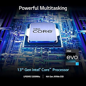 LG gram 16” 2in1 Lightweight Laptop, Intel 13th Gen Core i7 Evo Platform, Windows 11 Home, 32GB RAM, 1TB SSD, Black