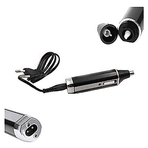 xuemml HHWKSJ Nose and Ear Hair Trimmer, Professional Painless Nose Hair Remover for Men and Women, Waterproof Stainless Steel Head, Dual Edge Blades, Mute Motor, Cleaning Brush