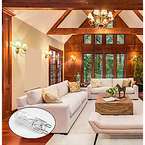 Mandala Crafts G9 Halogen Light Bulb with Looped 2 Pin Base T4 Type 25-Watt 120 Volt Dimmable Warm White Pack of 10