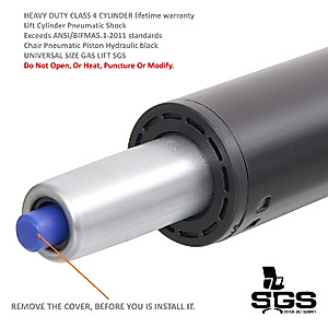 SGS-Office Chair Cylinder Replacement Parts-6 Inches-Tall Person-Gas Lift with Standard Diameters-Hydraulic Pneumatic Piston Can Be Used for Desk Chairs, Executive, Computer Chairs