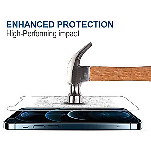 Arae Screen Protector for iPhone 12 Pro Max, HD Tempered Glass Anti Scratch Work with Most Case, 6.7 inch, 3 Pack