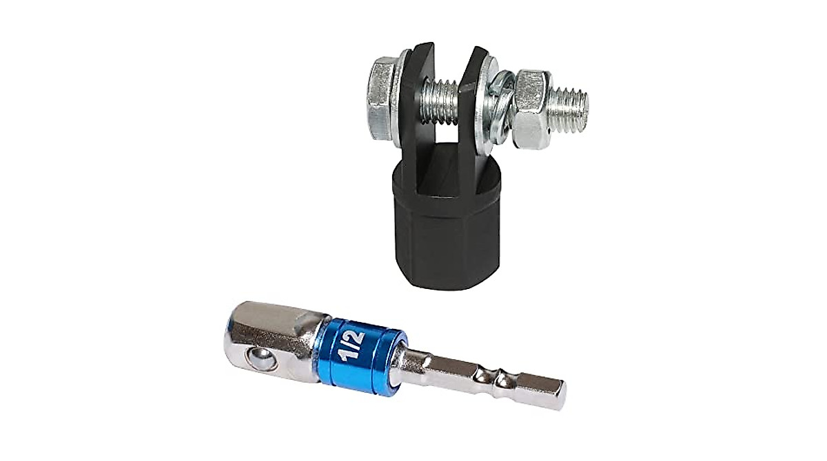 Scissor Jack Adapter with Impact Drill for Easy Car Lifting