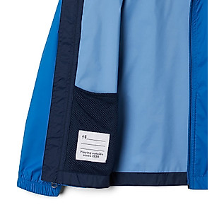 Columbia Youth Boys Glennaker Rain Jacket, Bright Indigo/Collegiate Navy, X-Small