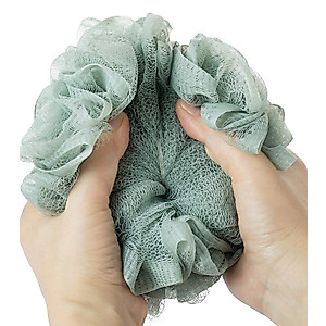 KAKOOI Bath Sponges, Shower Loofah for Body Exfoliation(1 pcs, Green)