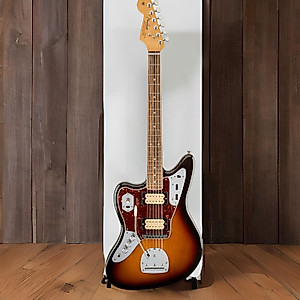 Fender Kurt Cobain Jaguar Electric Guitar, with 2-Year Warranty, 3-Color Sunburst, Rosewood Fingerboard, Left-Handed