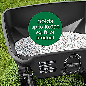 AMAZE 75201 Broadcast Spreader-Quickly and Accurately Apply up to 10,000 sq. ft. of Grass Seed, Fertilizer, and Other Lawn Care Products to Your Yard, 75201-1