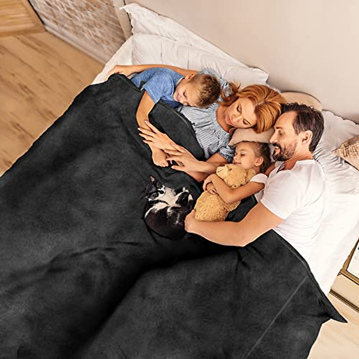 Edenleaf Oversized Blanket 120x120 Inches, Giant Huge Blanket 10'x10' Blanket for Bed, Sofa,Travel and Camping, Extra Large Big Soft Blanket Fits The Whole Family and Outdoor, Dark Grey 10x10 Blanket