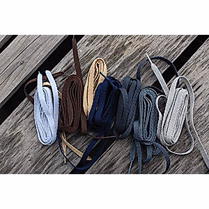 Mercury + Maia Flat Shoelaces for Sneakers - UltraVibe Athletic Shoe Strings - USA Made Shoe Laces (2 Pair) (72 inches, Royal Blue)