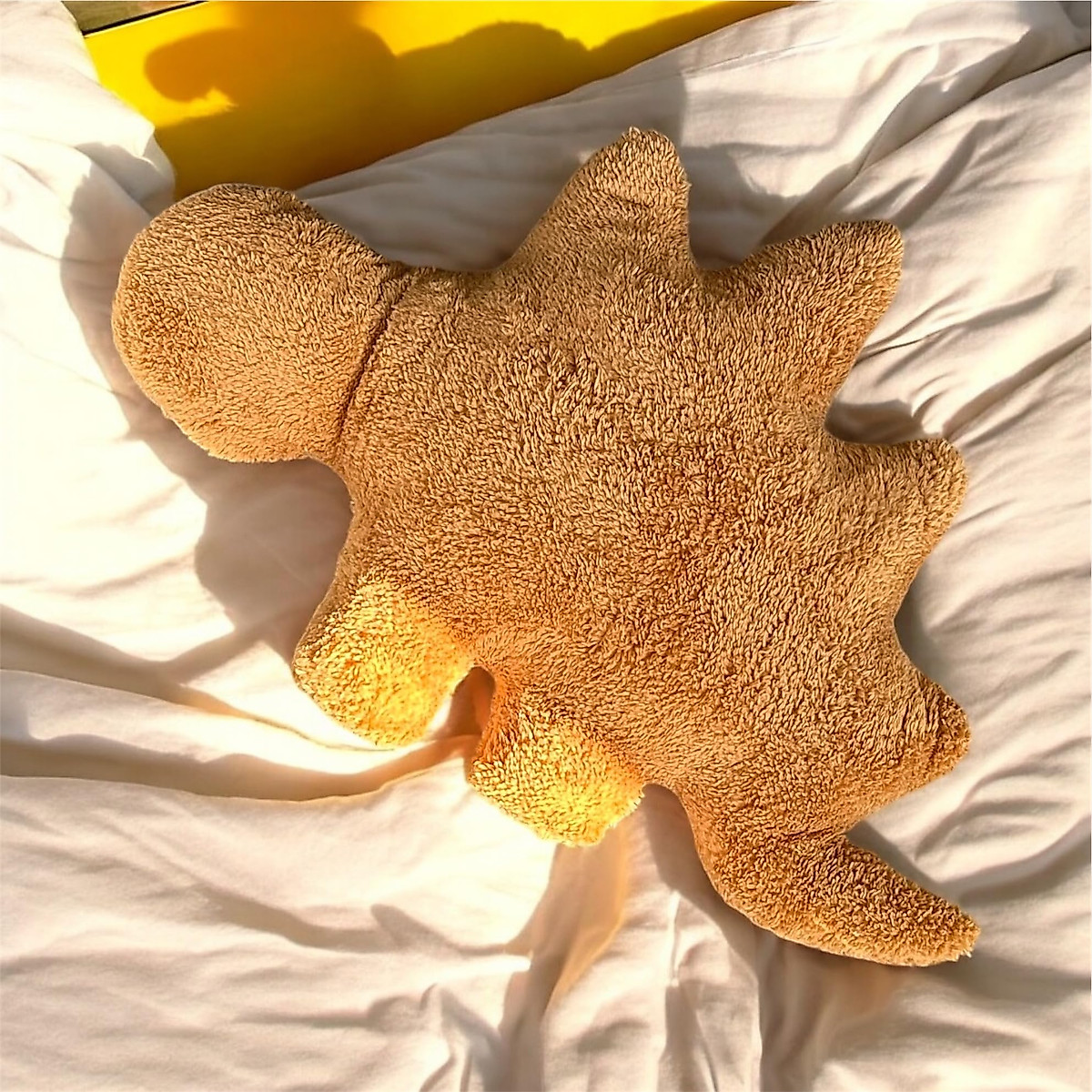 Svetlanium Dinosaur Nugget Plush Pillow - 13 * 18 inch Dino Chicken Nugget Stuffed Toy for Kids - Cute Room Decor, Fun Gifts (Stegosaurus)