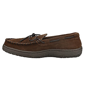 L.B. Evans Hideaways Men's Marion Moccassin,Chocolate,10 3E US