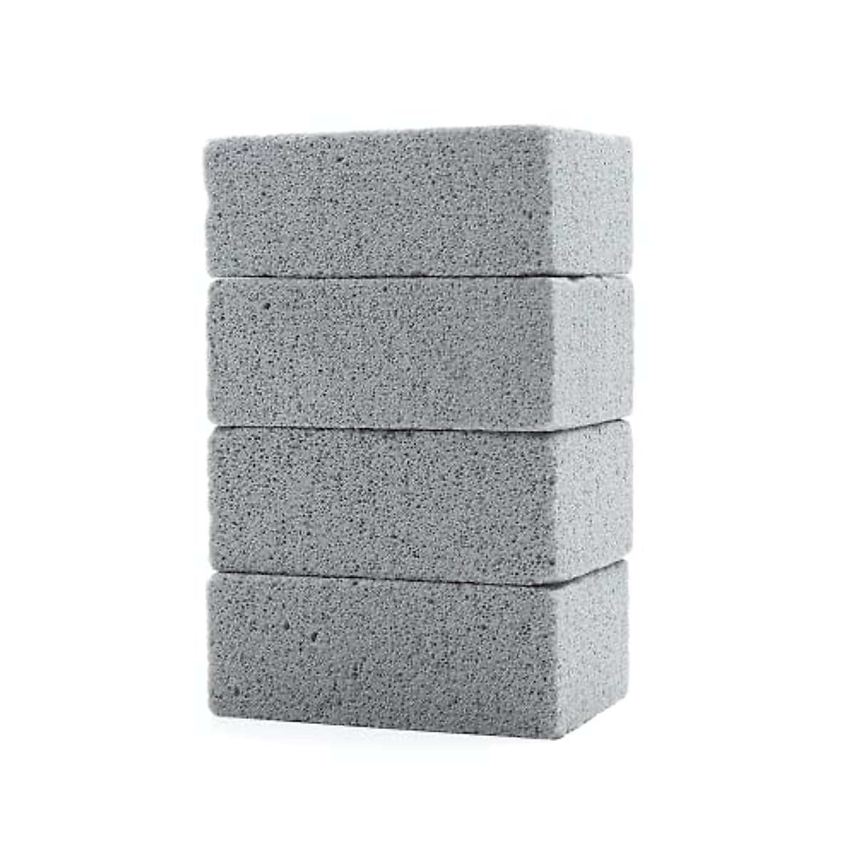 Magic Blackstone Griddle Scraper，4 Pack Gray Stone Cleaning Block Clean Brick for Grill, Removing Stains BBQ，Pool, Racks, Baking Steel, Oven, Flat Top Cookers, Utensils, Exfoliation Dead Skin, Toilet