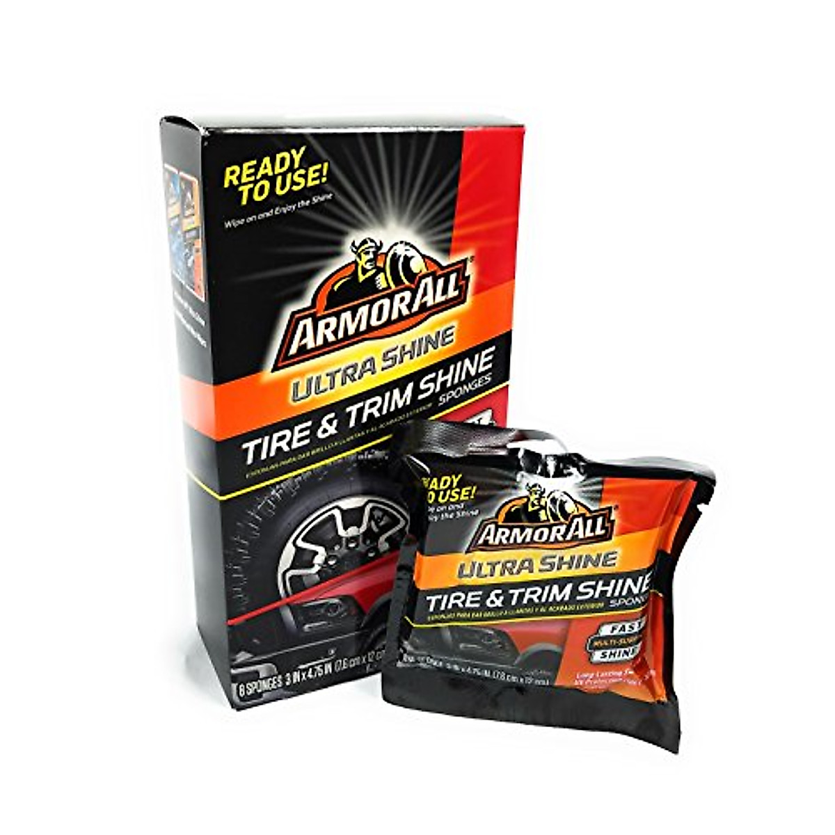 Armor All Ultra Shine Tire & Trim Shine Sponges (8 Sponges) in 1 Box