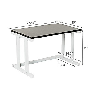 Farios Wooden Microwave Oven Rack, 2-Tier Kitchen Counter Shelf, Kitchen Space Saving Organizer, Two Layers Counter Top Organizer for Printers on Desk, Microwave Shelf Stand - White