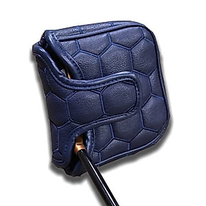GOLTERS Golf Club Covers Mallet Putter Cover Magnetic Headcover Leather Magnetic Closure for Scotty Cameron Odyssey Taylormade Ping Golf Gift for Men Women Golfer