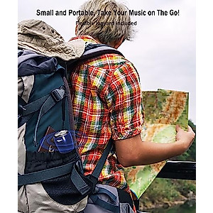 Small Speaker, Bluetooth Speaker with 360°HD Stereo Sound and Robust Bass, Mini Speaker with Built-in Mic, Hands-Free Call, Portable Speaker for Hiking, Biking, Car, or Trip, Ideal Gift for Men, Women