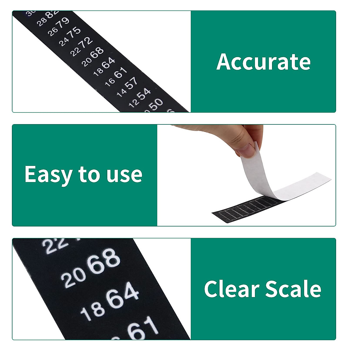 Stick On Thermometer Strip, Digital Aquarium Thermometer Sticker for Brewing, Fish Tank,Kombucha or Fermenting 39-97℉（4-36℃） Adhesive Strip Thermometer (10)