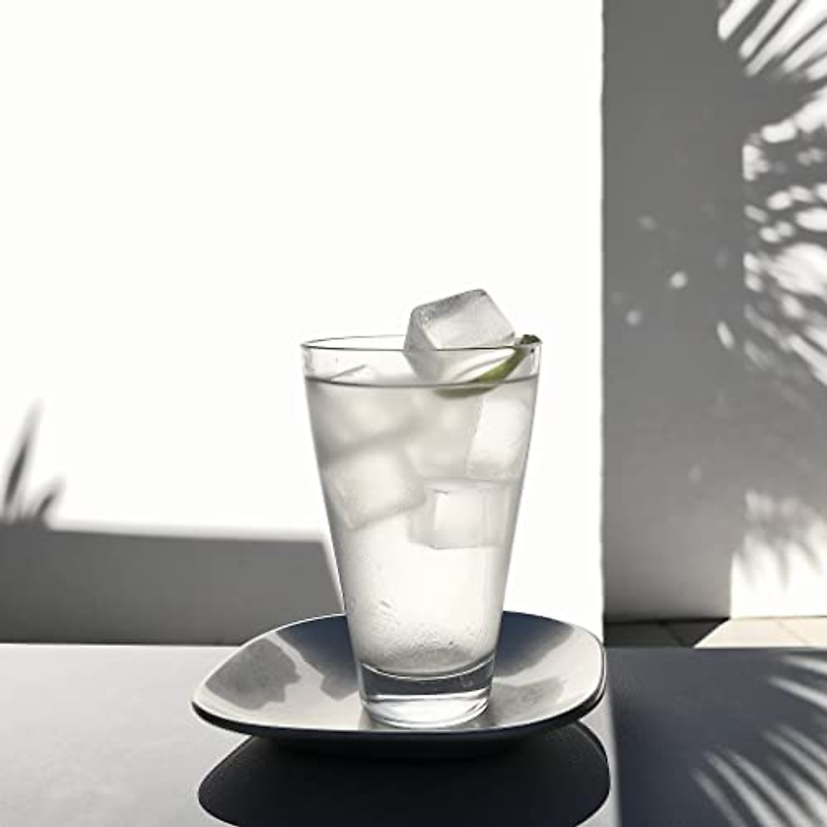 Glacio Small Ice Cube Silicone Trays with Lids - BPA-Free, Flexible Ice Molds for Cocktails and Beverages - Set of 2