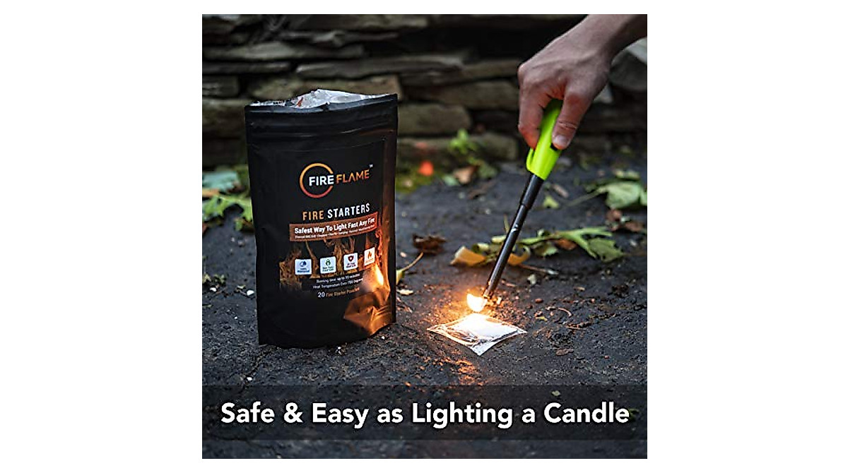 FireFlame Quick Instant Fire Starter - 100% Waterproof