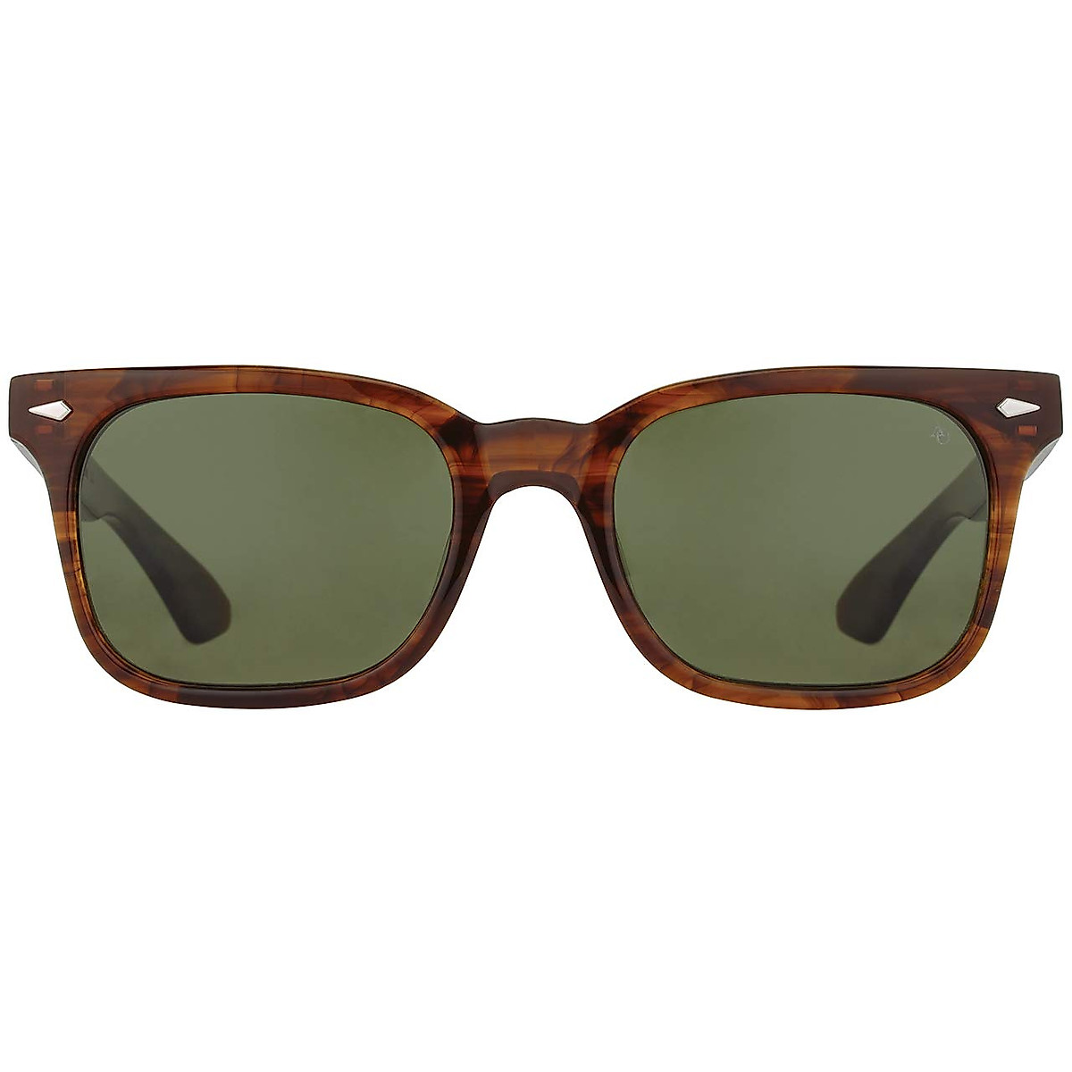 AO Tournament Sunglasses - Woodgrain - Calobar Green AOLite Nylon Lenses - 52-20-145