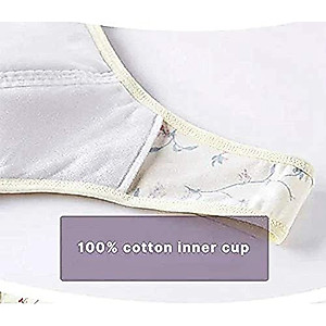 KHDFID Front Button Bra, Convenient Front Button Bra,Front Closure Sports Bras Women Cotton Ultra Soft Cup,Everyday Sleep Bras,Front Closure Cotton Sports Bras for Women Girls (Beige,38)