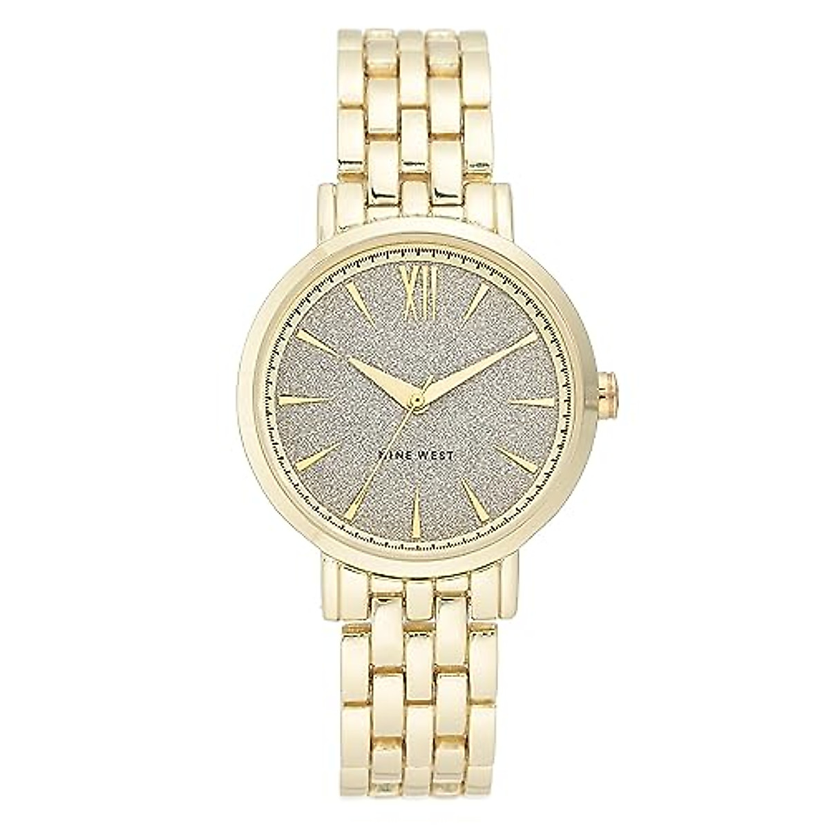 Nine West Women's Gold-Tone Bracelet Watch, NW/2402GLGB