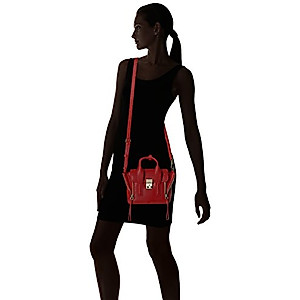3.1 Phillip Lim Pashli Mini Satchel , red-nickel , One Size