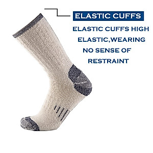 Merino Wool Men Crew Socks Warm Socks -NEVSNEV Athletic Socks for Men, Suitable for Hiking,Trekking,Camping …