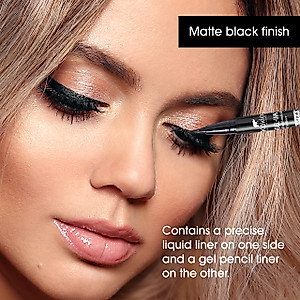 Kokie Gel Ink Dual Ended Eyeliner (Matte Black)