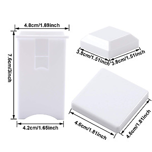 Cooraby 4 Pack Plastic Butter Spreader Corn Cob Butter Holder Spreads Butter Dispenser with Built-in Cover (4)