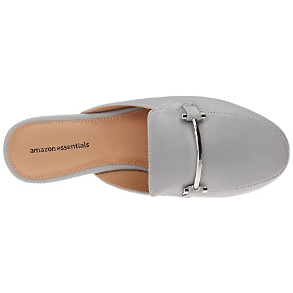 Amazon Essentials Women's Buckle Mule, Grey, 12 Wide