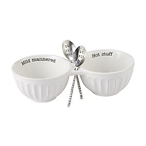 Mud Pie Double Salsa Server Set (Mild Mannered)